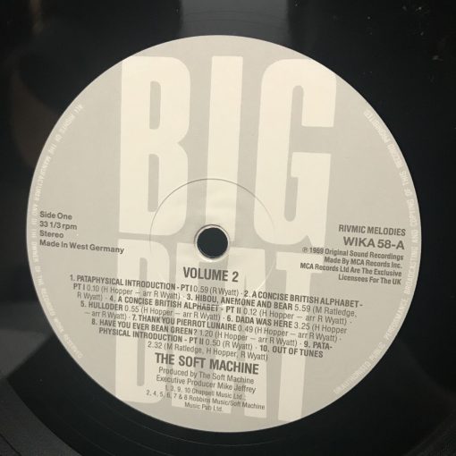 The Soft Machine - Volume Two LP MINT Scarce Wika West German Press ...