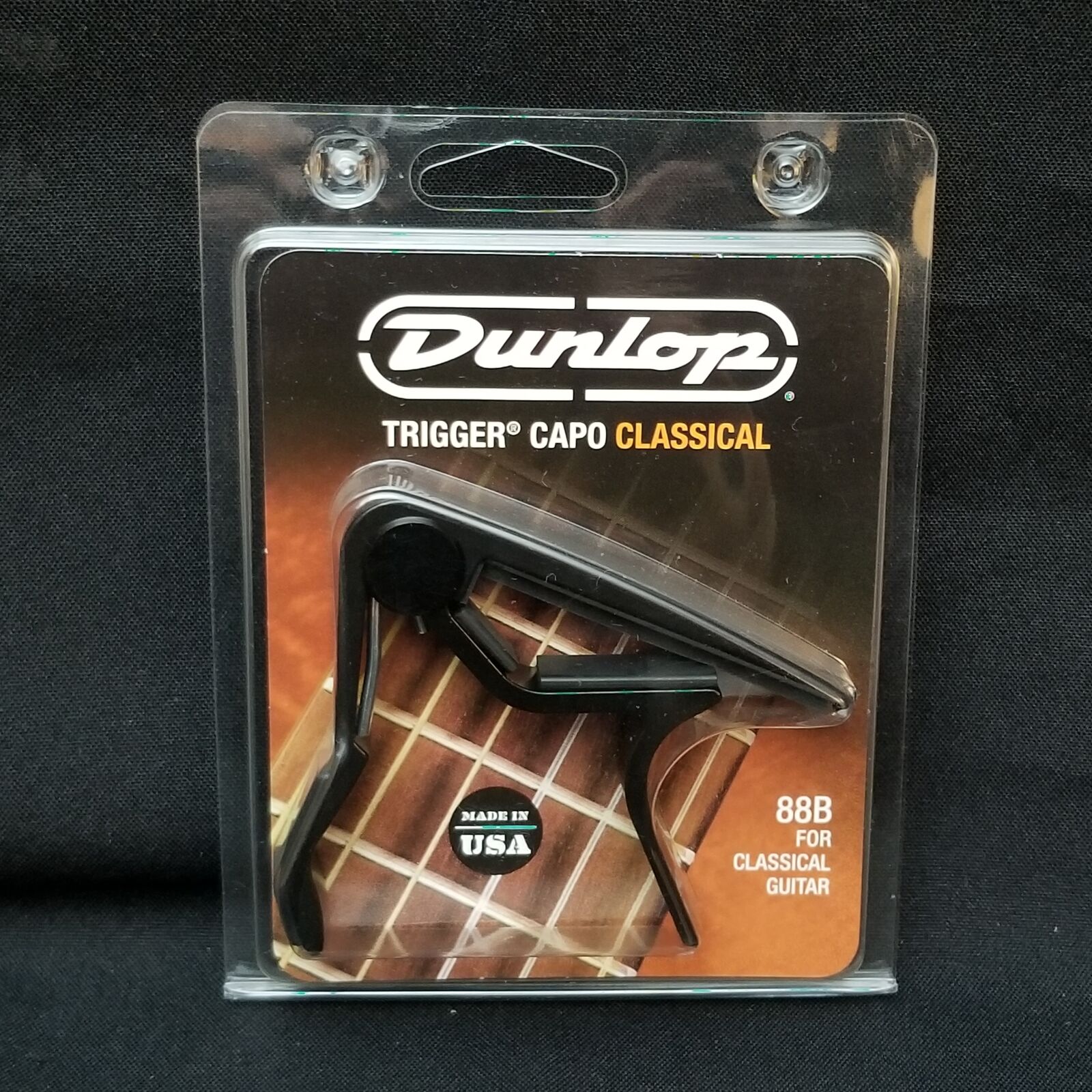 NEW Dunlop Trigger Guitar Capo Classical 88B Flat - Black - Eclectic Sounds