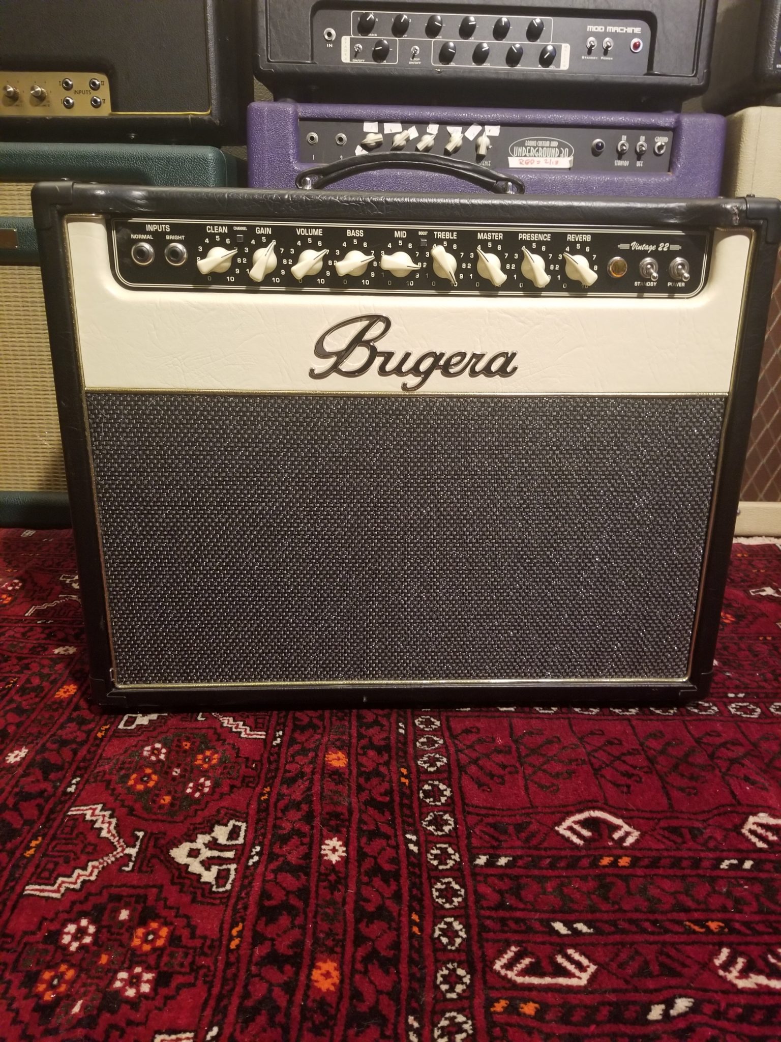 Bugera Vintage 22 Electric Guitar Combo 1x12 Tube Amplifier w/ftswitch ...
