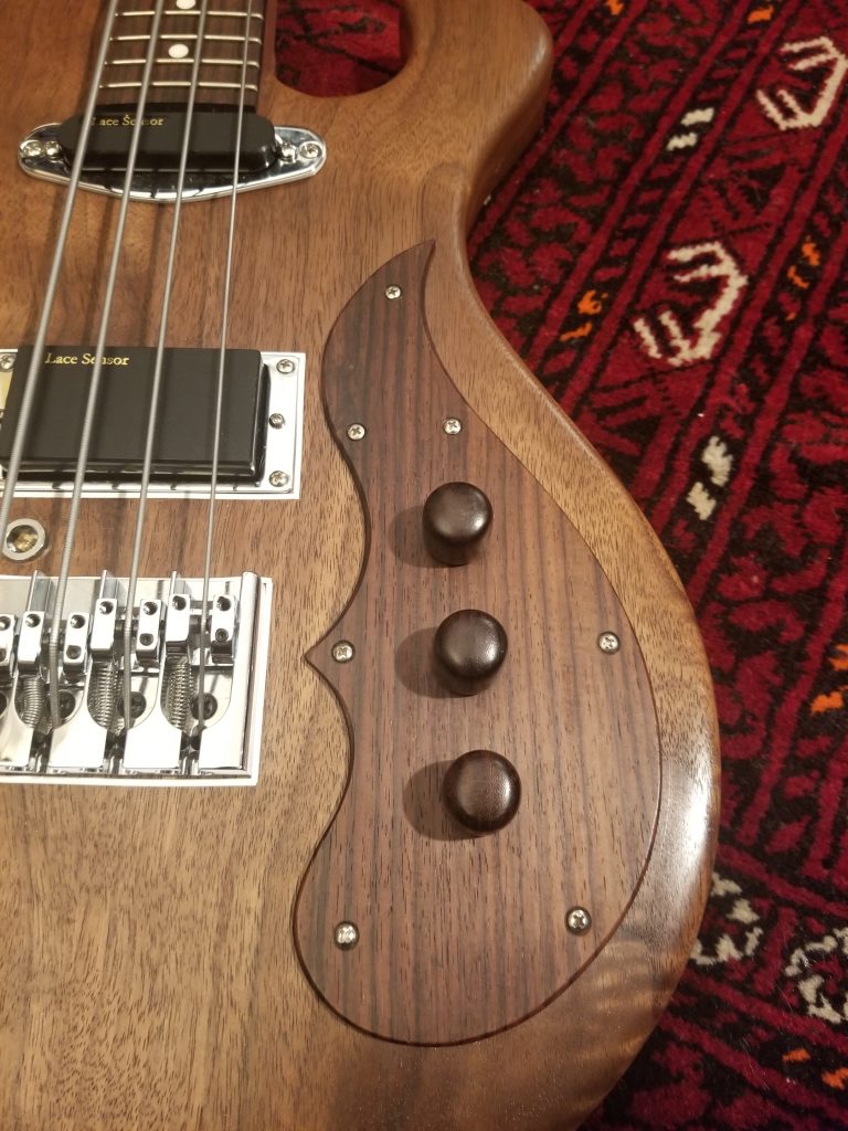 Birdsong Sparrow #3 Short Scale 25.5" Walnut Mahogany Electric Bass ...