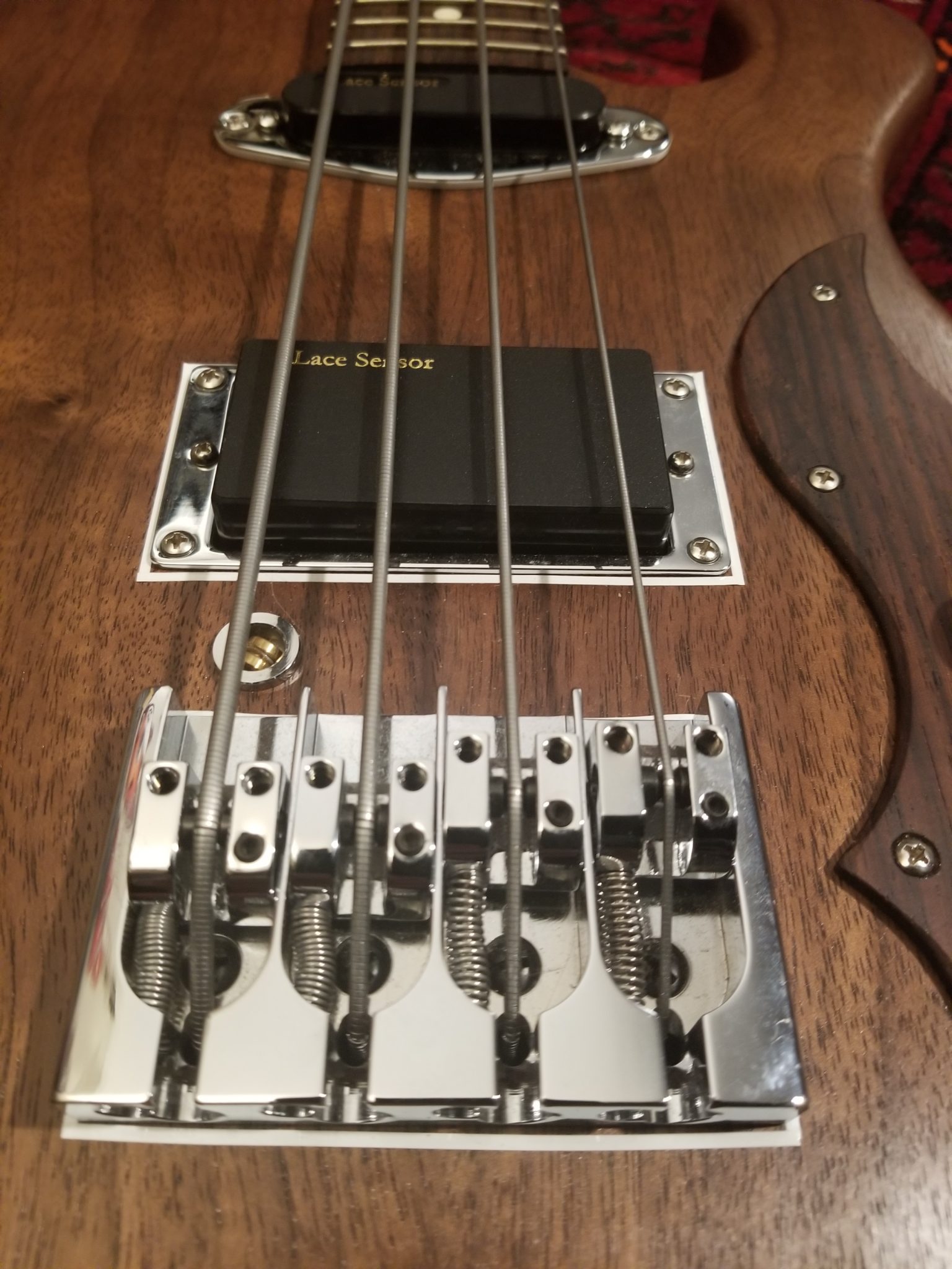 Birdsong Sparrow #3 Short Scale 25.5" Walnut Mahogany Electric Bass ...