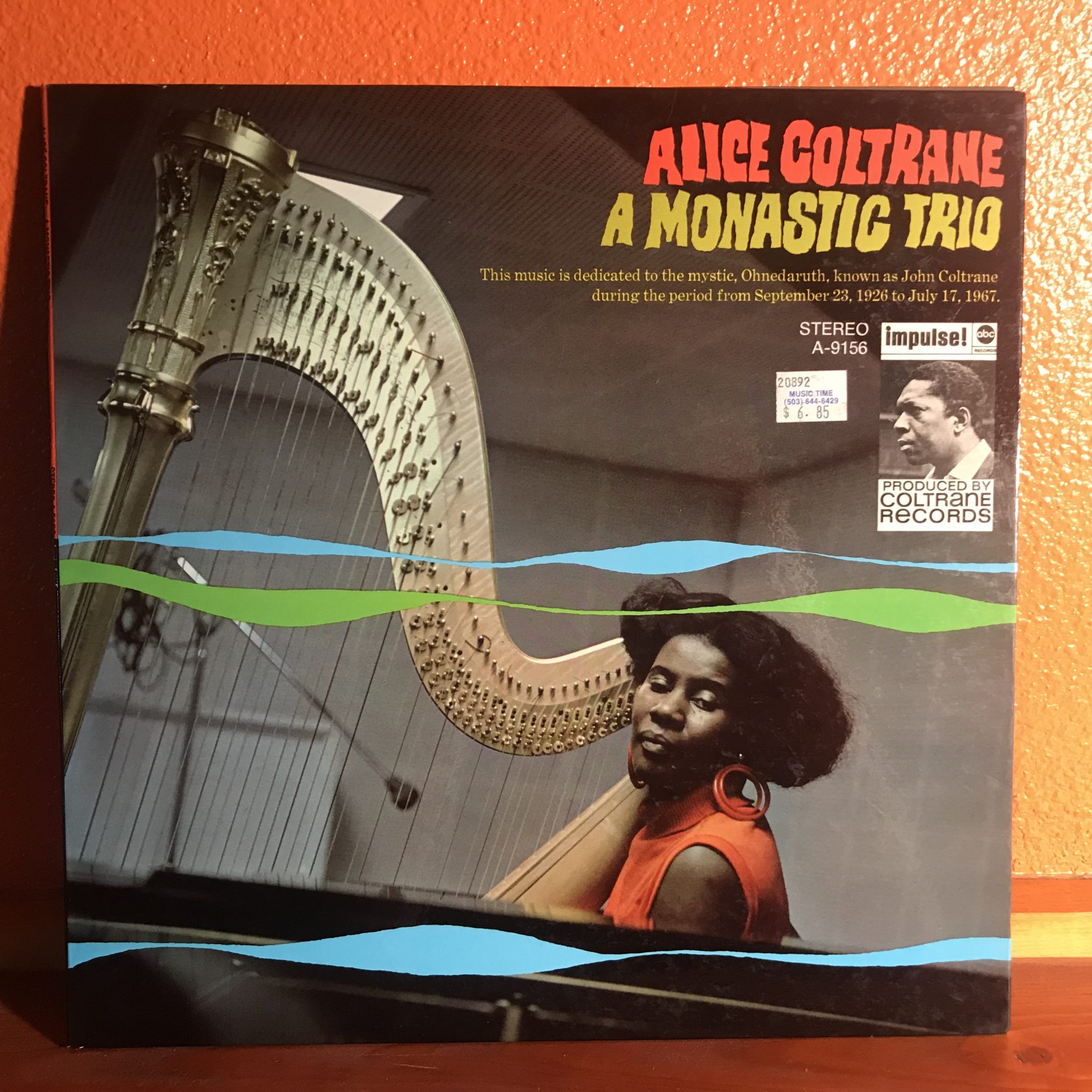 Alice Coltrane - A Monastic Trio LP EX/NM Impulse! 1968 Orig Press ...