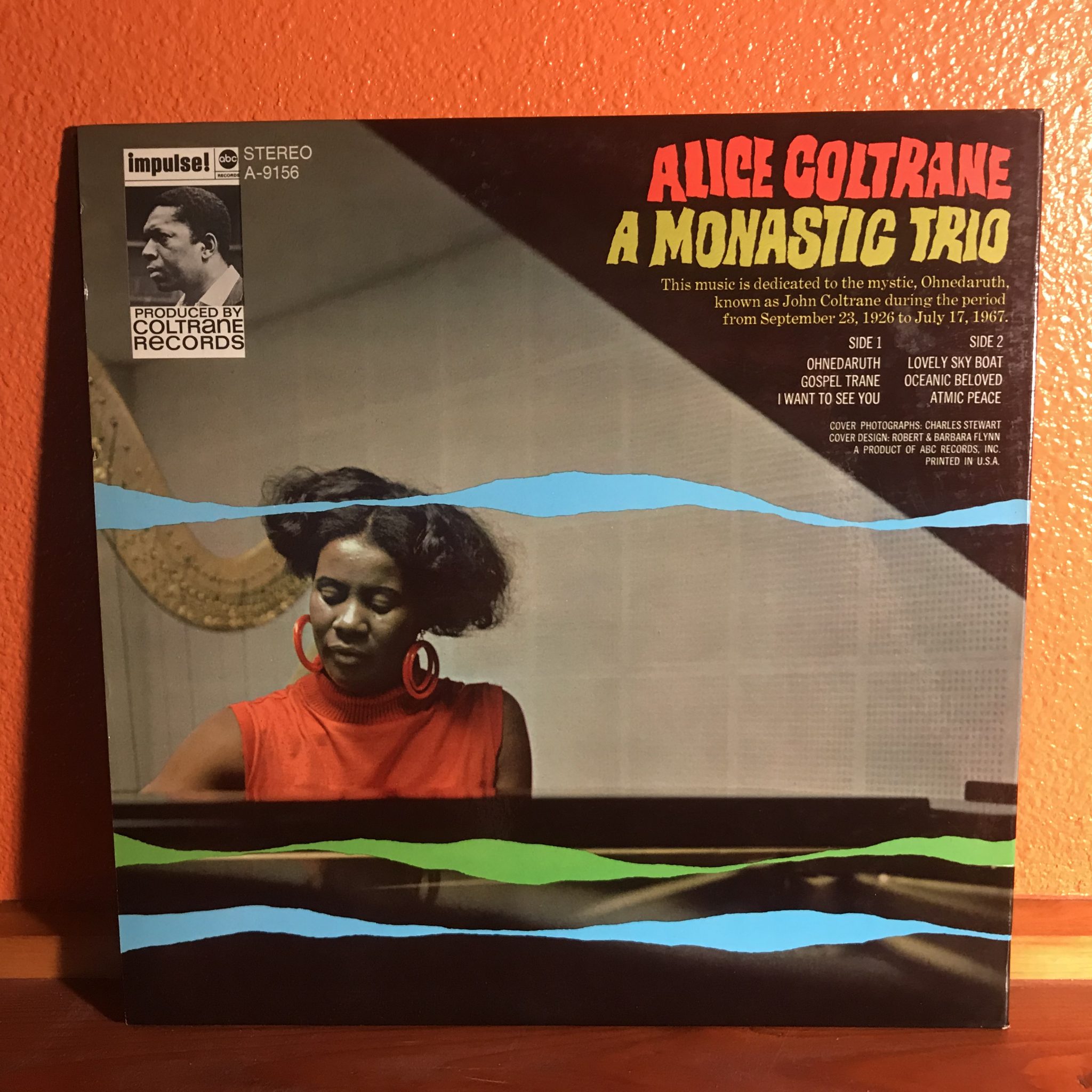 Alice Coltrane - A Monastic Trio LP EX/NM Impulse! 1968 Orig Press ...