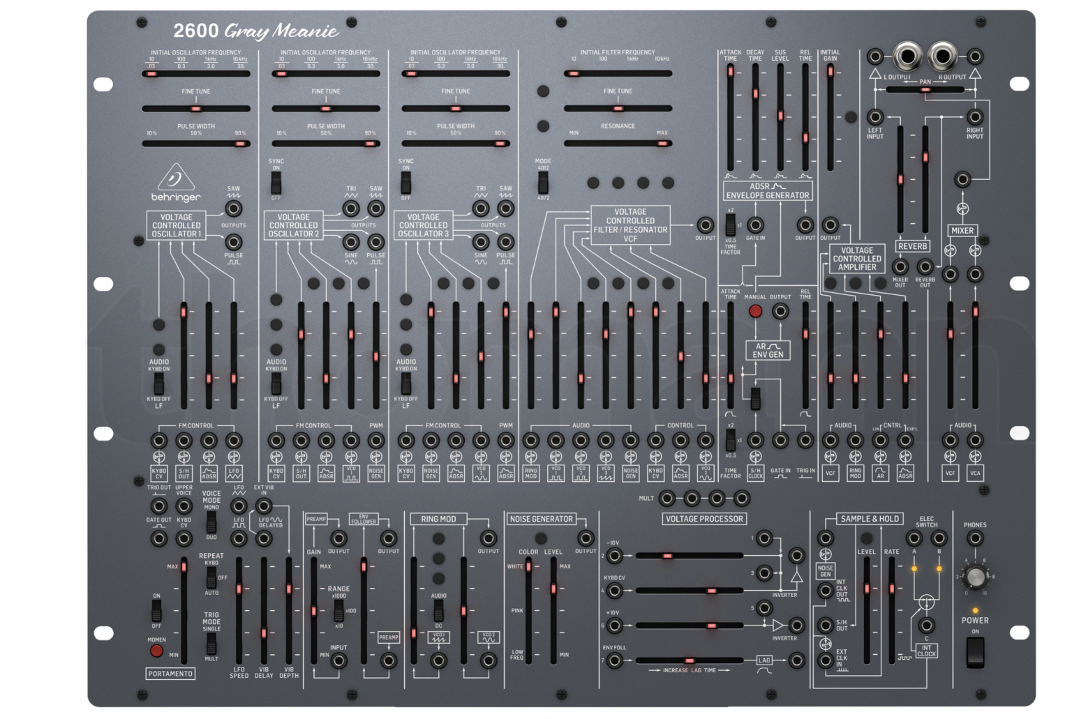Behringer 2600 Limited Edition Grey Meanie Analog Semi-Modular ...