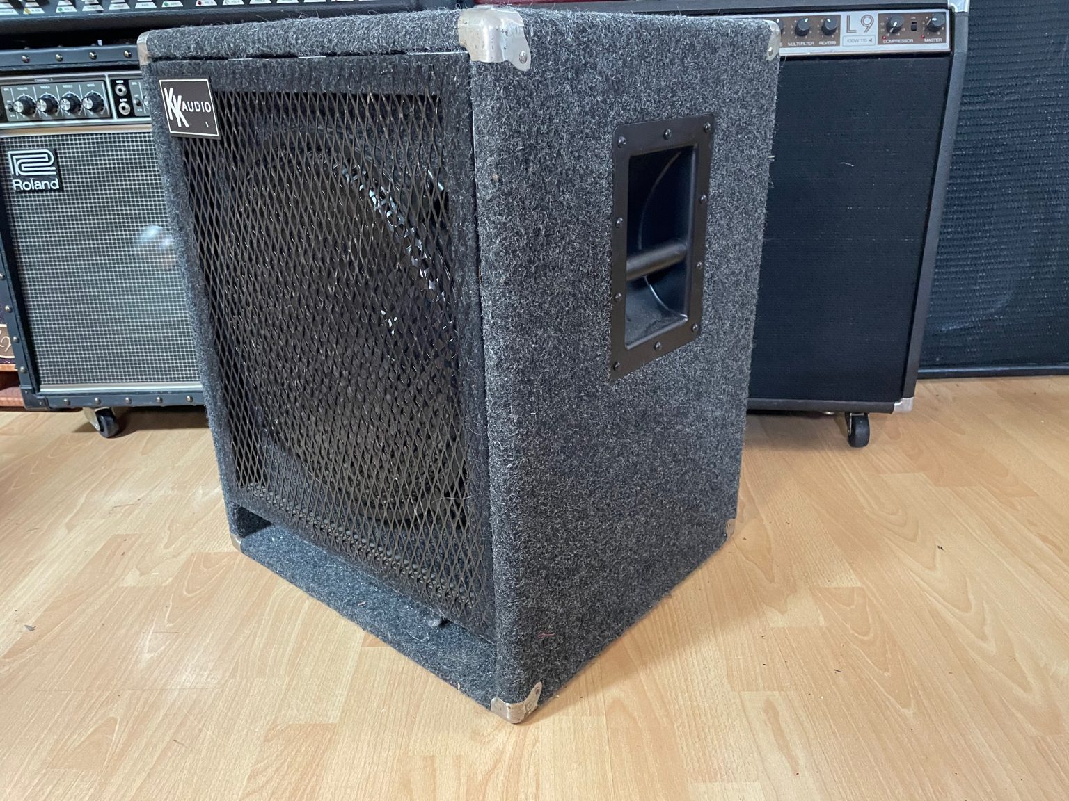 KK Audio 1x15" EVM Thiele Port TL806 Carpeted Bass Cabinet w/EV Speaker ...