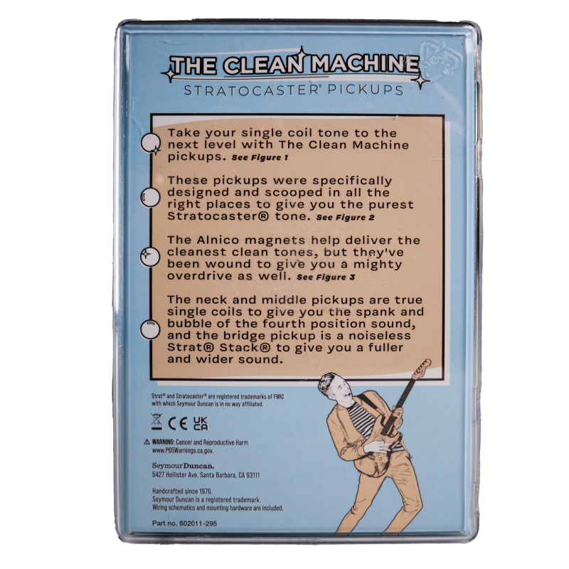 NEW Seymour Duncan Cory Wong Clean Machine Stratocaster Pickup Set ...