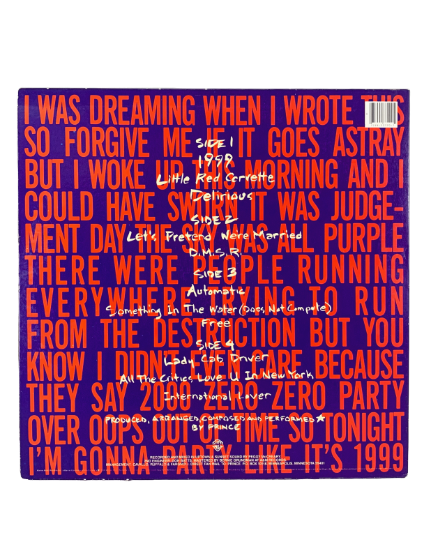 Prince - 1999 - 2 LP NM 1st Press 1982 = Little Red Corvette DMSR ...