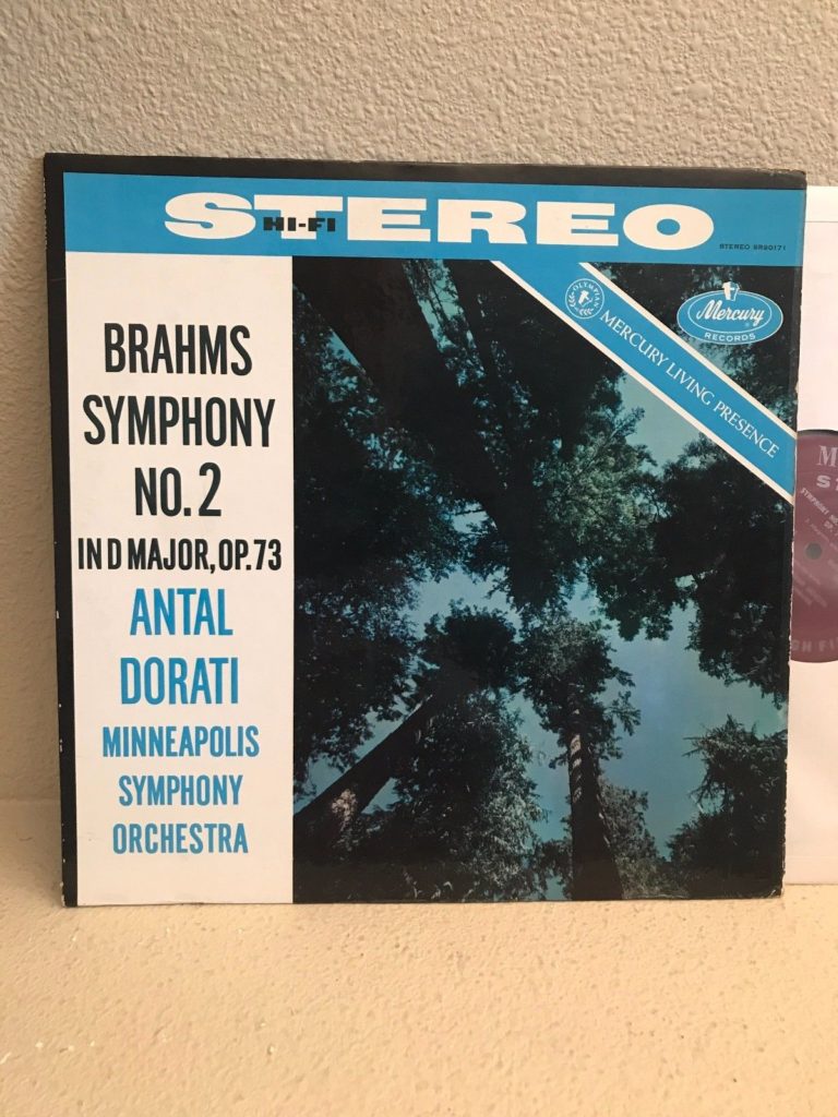 Brahms, Dorati, MSO - Symphony No. 2 In D Major Op. 73 LP EX 1959 Classical - Eclectic Sounds